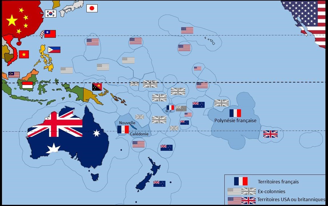French national sovereignty in the Pacific facing the Asian states